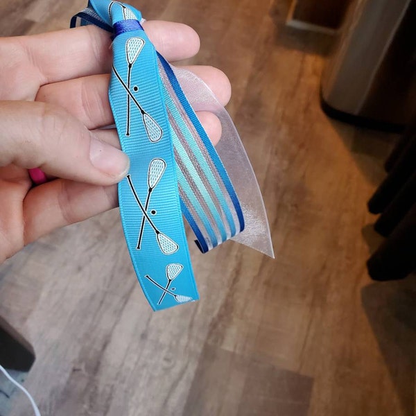 5 Yds 7/8" Lacrosse Sticks Ball 19 RIBBON COLORS Red Navy Black White ...