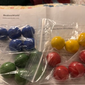 16mm Troll Glass Marble Players 5/8th Pack of 5 | Etsy