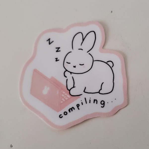 Tech Coding Compiling Programmer Waterproof Sticker | Hydroflask Laptop ...