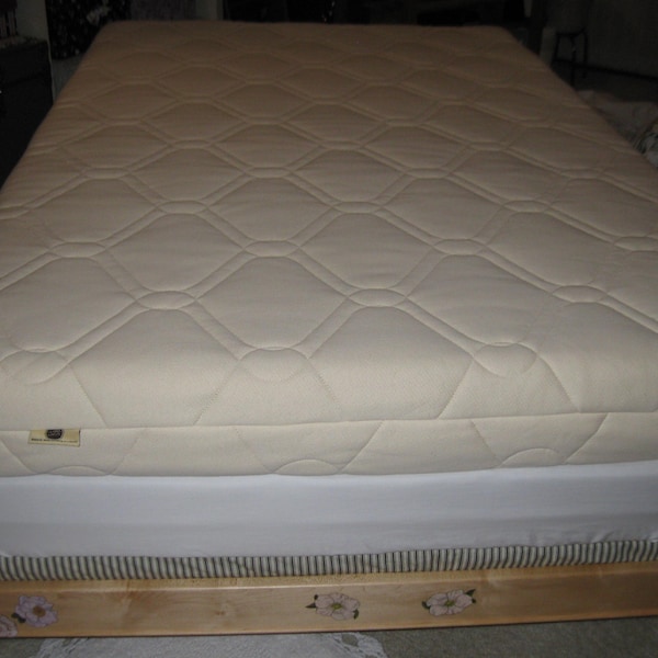 Organic Cotton and Wool Mattress Cover, Natural Cover for Mattress ...