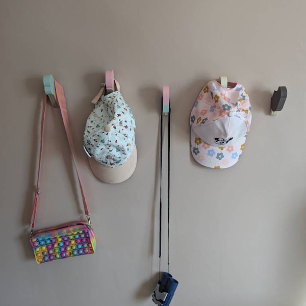 Ice Cream Hooks - Set of Five Ice Cream Wall Hooks, Ice Cream Wall ...