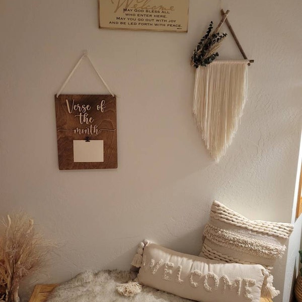 Wooden Verse of the Week Sign, Bible Memory Verse Sign, Bible Verse ...