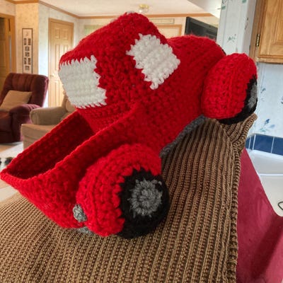Vintage Truck Crochet Pattern, Crochet Truck Pattern, Crochet Red Truck ...