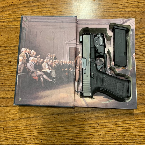 Gun Book Safe for Compact Handguns - Constitution of the United States ...