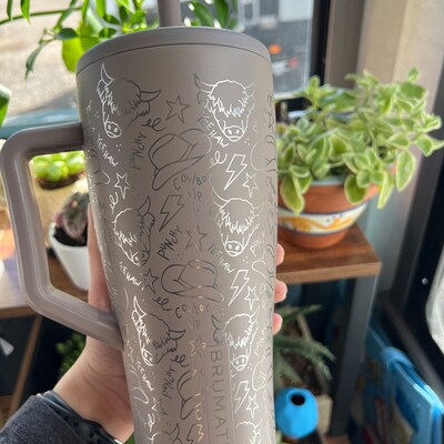 Etched Highlander Wrapped 40oz Stanley - Etsy