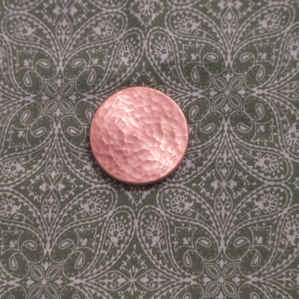 Hammered Copper Worry Stone Coin - Etsy