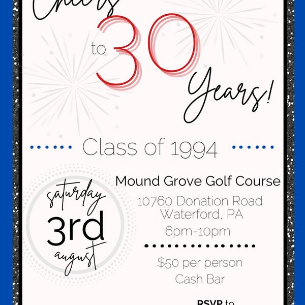 EDITABLE Class Reunion Name Tag Template | Instant Printable Download ...