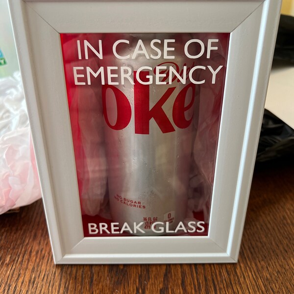In Case of Emergency Break Glass Box | Vinyl Sticker | Custom - Etsy