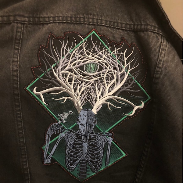 Deer Skull Patch: Wendigo Mythical Medieval Animal Goth Embroidered ...