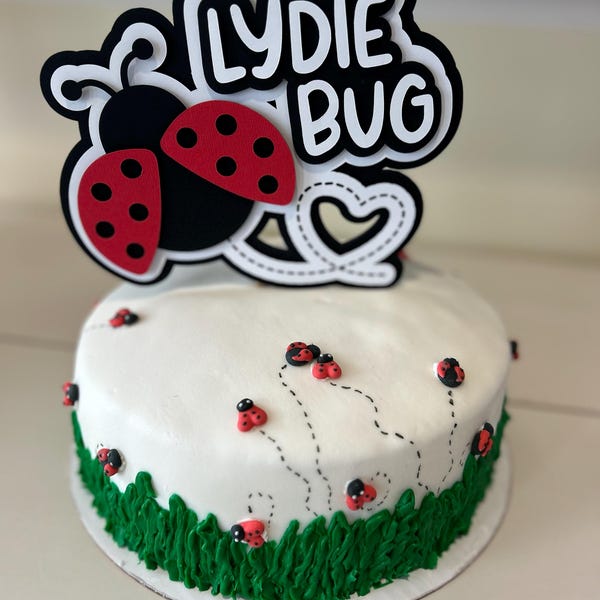 Ladybug Birthday Party Cupcake Toppers. Ladybug Cupcake Toppers. Daisy ...