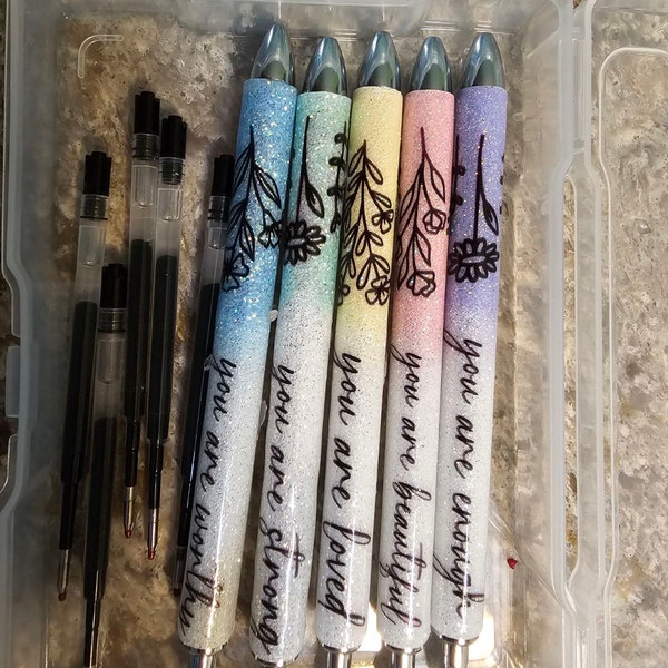 Days of the Week Glitter Pens | Inspirational | Safe for Work - Glitter ...