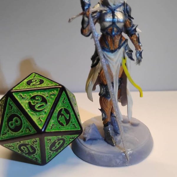 Scythe Warlock - Female Elf Witch - Necromancer Woman - Dnd Mini - Etsy