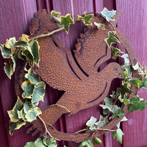 Metal Owl Fence Topper Garden Art Outdoor Ornaments Rusted Sculpture - Etsy