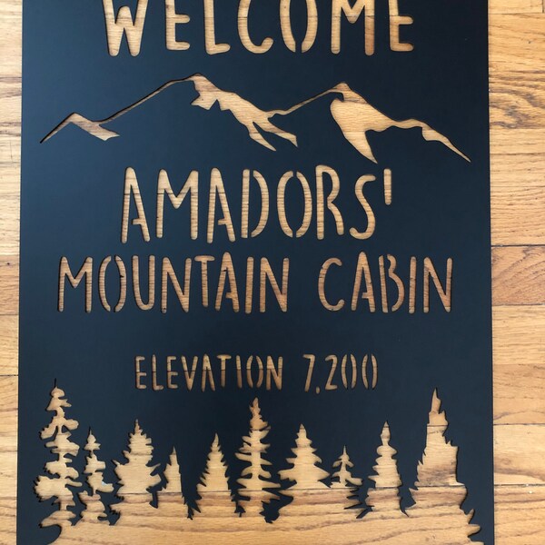 Mountain Coordinates & Elevation Sign - Custom Coordinates Sign ...