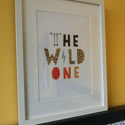 Wild One Quote Nursery Decor Nursery Wall Art Nursery - Etsy UK