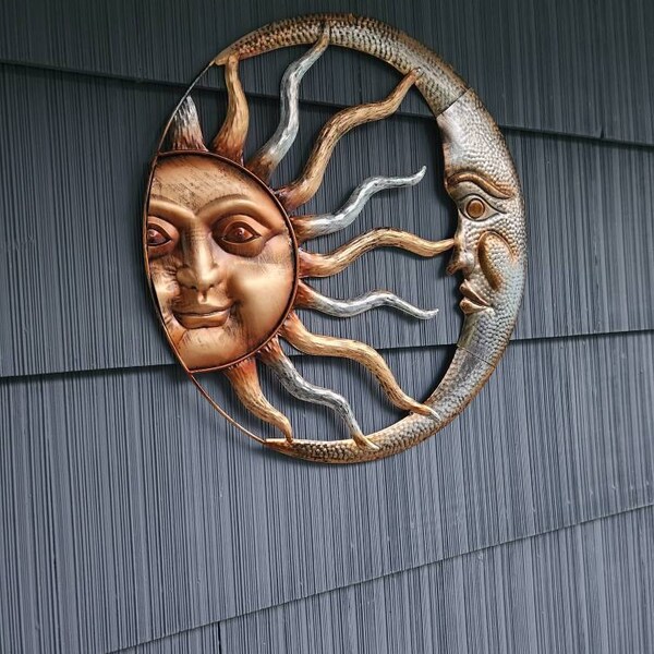 25 Metal Sun and Moon Outdoor Decor SHIPS FOR FREE - Etsy UK