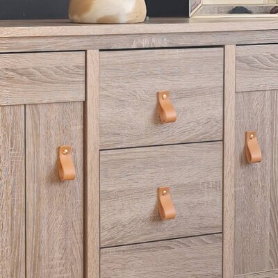 Oliver Edge Leather Loop Pulls - Etsy UK