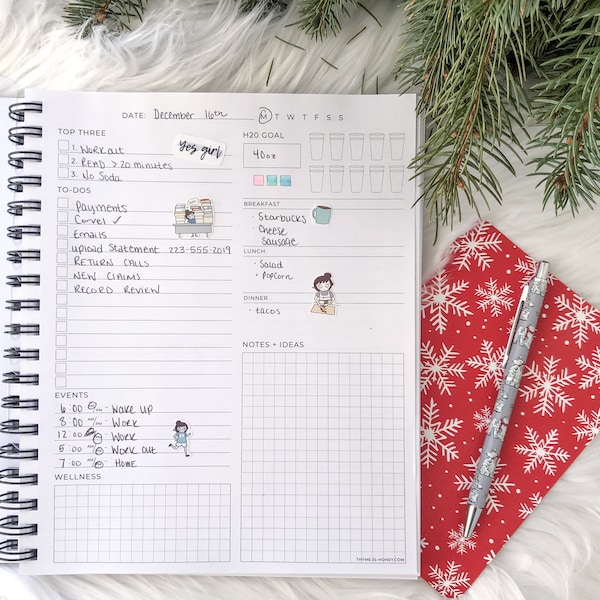 The Daily Page 6-month Planner - Etsy