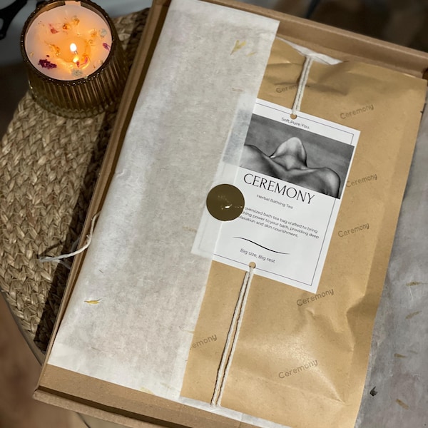 Giant Herbal Bath Tea Bag: Luxury Botanical Soak, Handmade in UK - Etsy