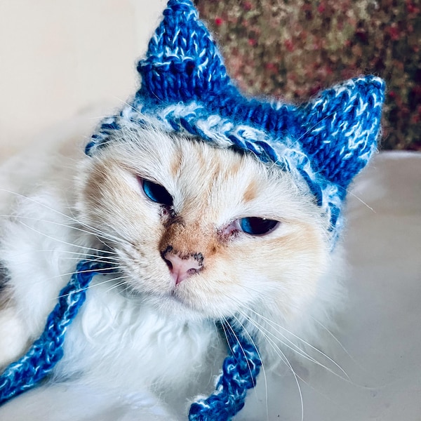 PATTERN Cat Hat With Scarf Beginner-friendly Knitting Pattern - Etsy