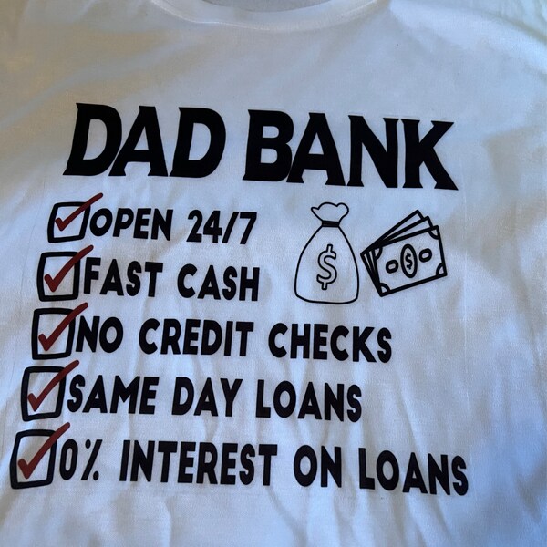 Dad Bank Svg, Funny Dad Svg, Fathers Day Svg, Dad of Girls Svg, Dad ...