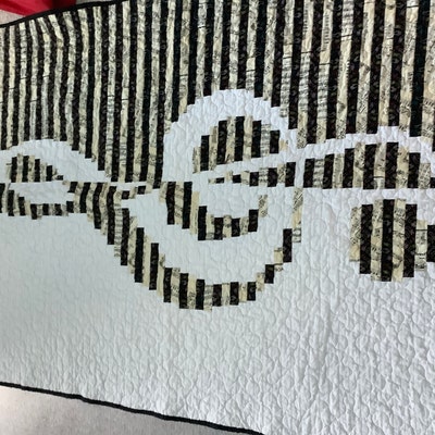 Inverted Bass Guitar Throw Quilt Pattern - Etsy