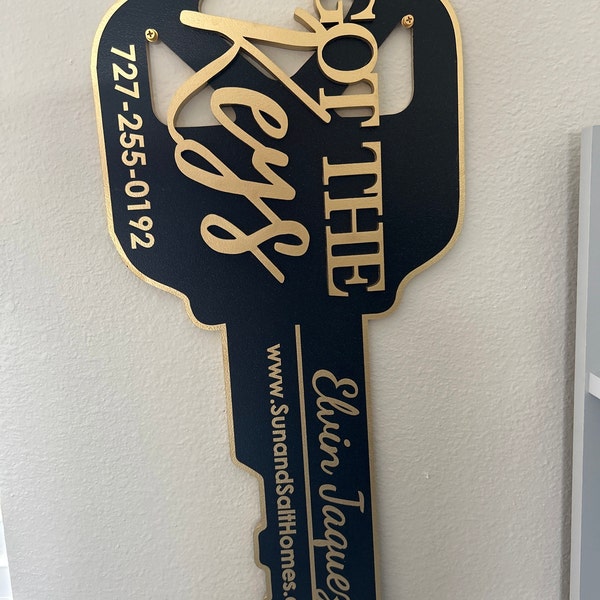 We Got the Keys, Closing Photo Prop, Modern Key Sign for Realtors ...