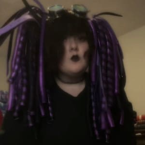 Cyberlox Dread Goth Purple Black Purpleweb Hair Falls - Etsy