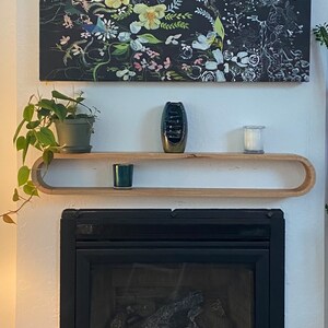 Curved Rectangle Floating Shelf - Etsy