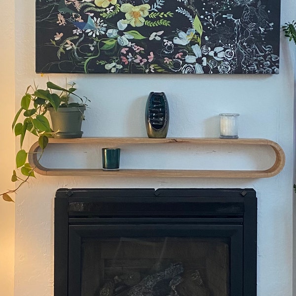 Curved Floating Shelf (mid Century Modern) - Etsy