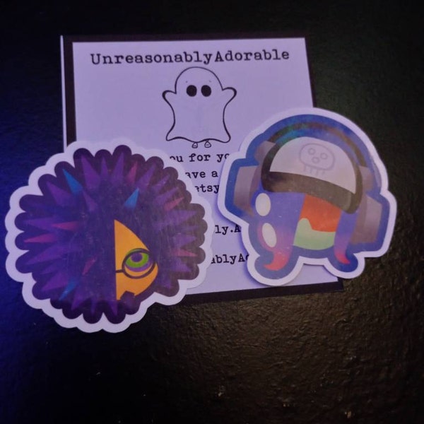 Splatoon Inspired Fan-art Badge Stickers + HOLOGRAPHIC -idols, Shops - Etsy