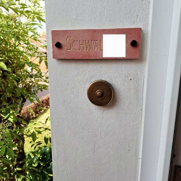 Engraved Emerald Green Ceramic Wall Tile Address Sign Irish Handmade ...