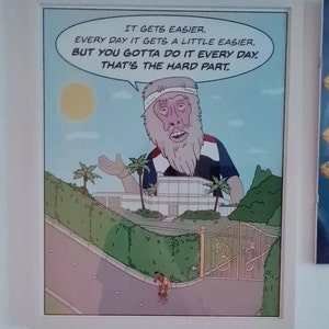 Bojack Horseman Poster Hockney Pool Vintage Art Painting Gift for Fans ...