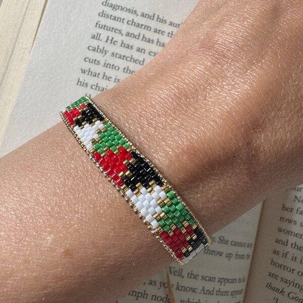 Miyuki Beaded Woven, X Pattern Bracelet. Women Bracelet. Gift for Her ...
