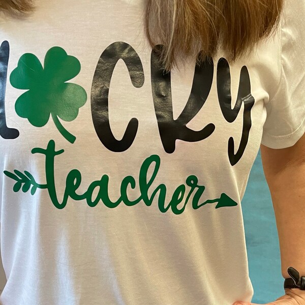 Lucky Teacher Svg, St Patricks Day Svg, Teacher Svg, St. Patrick's Day ...