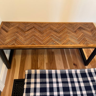 Chevron Bench - Etsy