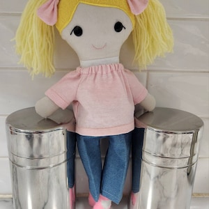 PDF Rag Doll With Clothes Sewing PATTERN & Tutorial Dress up Doll ...