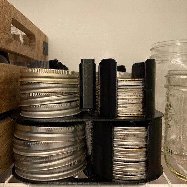 Stackable Canning Jar Lid & Ring Organizers - Etsy