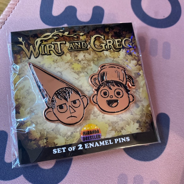 Wirt and Greg Set of 2 Enamel Pins Over the Garden Wall - Etsy