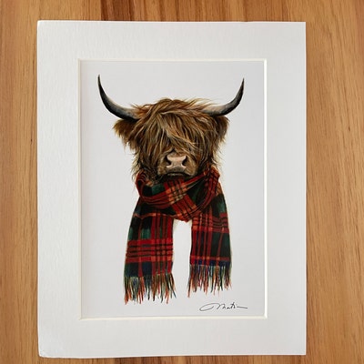 The Colors of the Highlands greeting Card Highland Cow Card Scottish ...