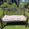 Floral Print Garden Bench Cushion Vintage Style Outdoor Furniture ...