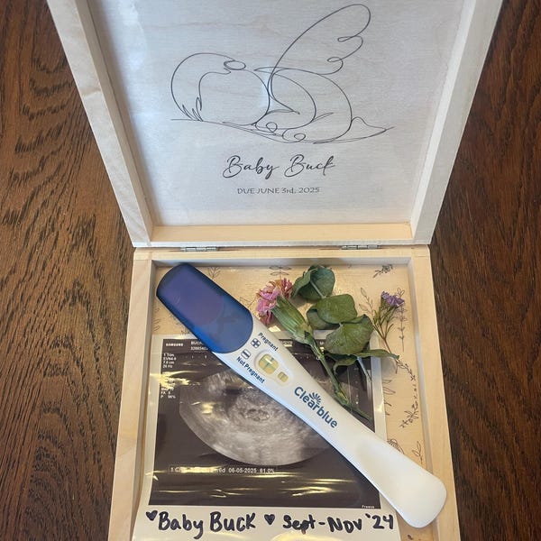 NEVER FORGOTTEN Baby Loss Keepsake Box, Pregnancy Test Box,miscarriage ...