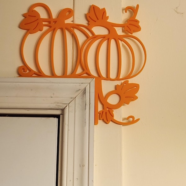 Pumpkin Door Corner Decor, Fall Decor, Holiday Decorations, Fall Leaves ...