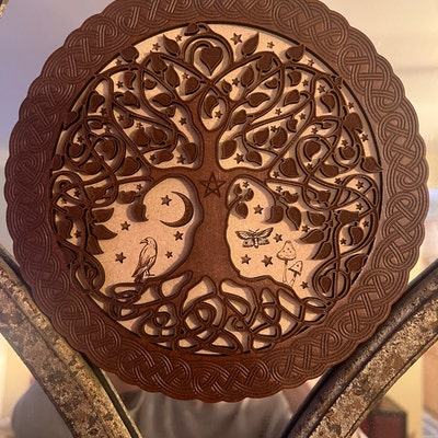 Being Pagan Wall Hanging Tree of Life and Pentacle Design Beautiful ...