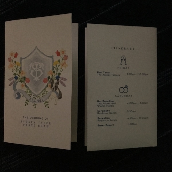 Custom Hotel Key Card Holders for Weddings and Events (pocket Card ...