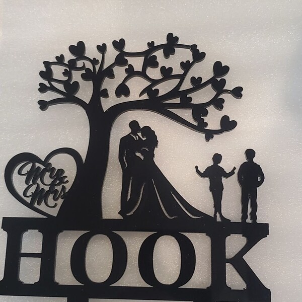 Personalized Tree Cake Topper With Kids, Family Topper With Tree ...