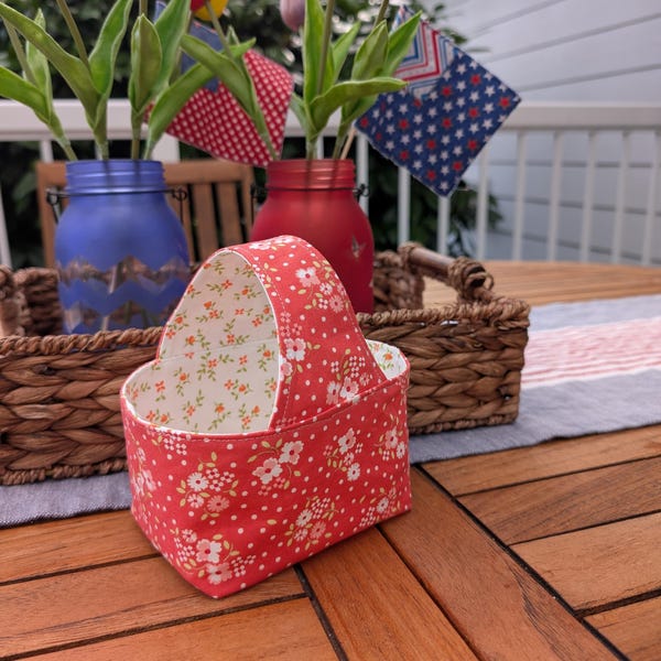 Mini Fabric Basket PDF Sewing Pattern - Etsy