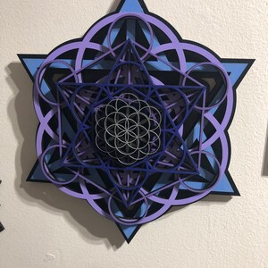 Ancient Future Mandala Wall Art Metatron's Cube Sacred | Etsy