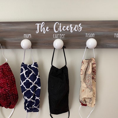 Face Mask Hanger/holder Hangup Rustic - Etsy