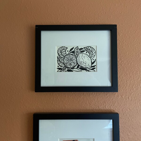 Vegetable Art Print, Food Linocut Art, Original Linocut Block Print ...